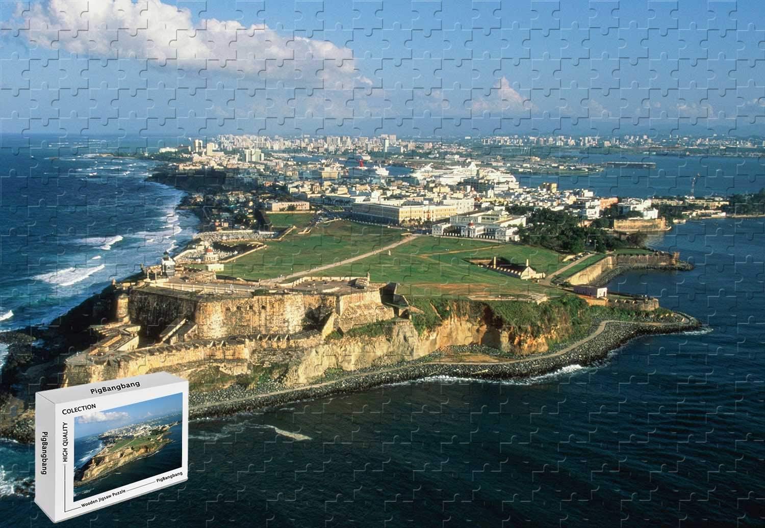 Amazon.com: 1000 Piece Jigsaw Puzzle - Puerto Rico Wooden Puzzle,29.5 X ...