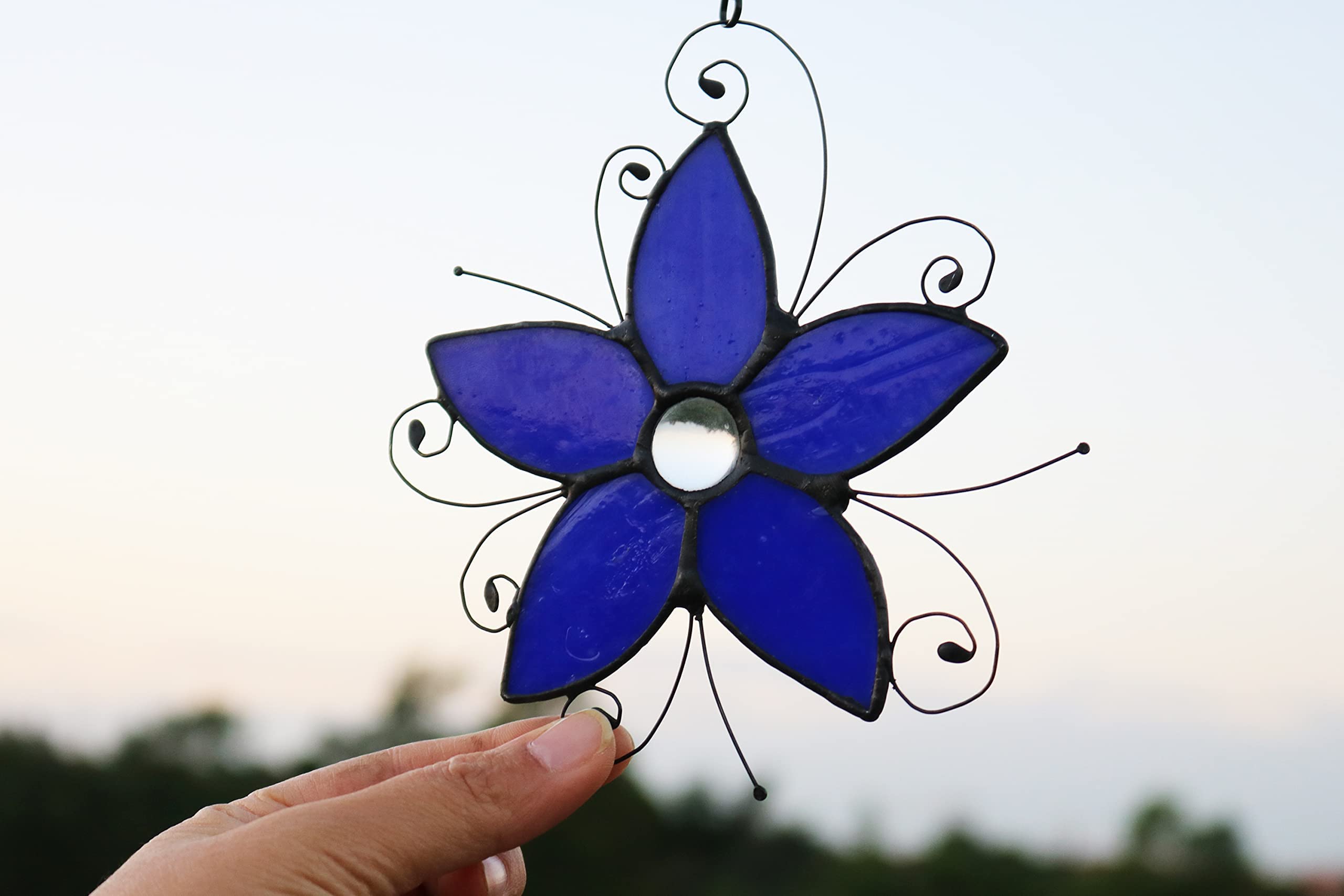 Simple Stained Glass Flower