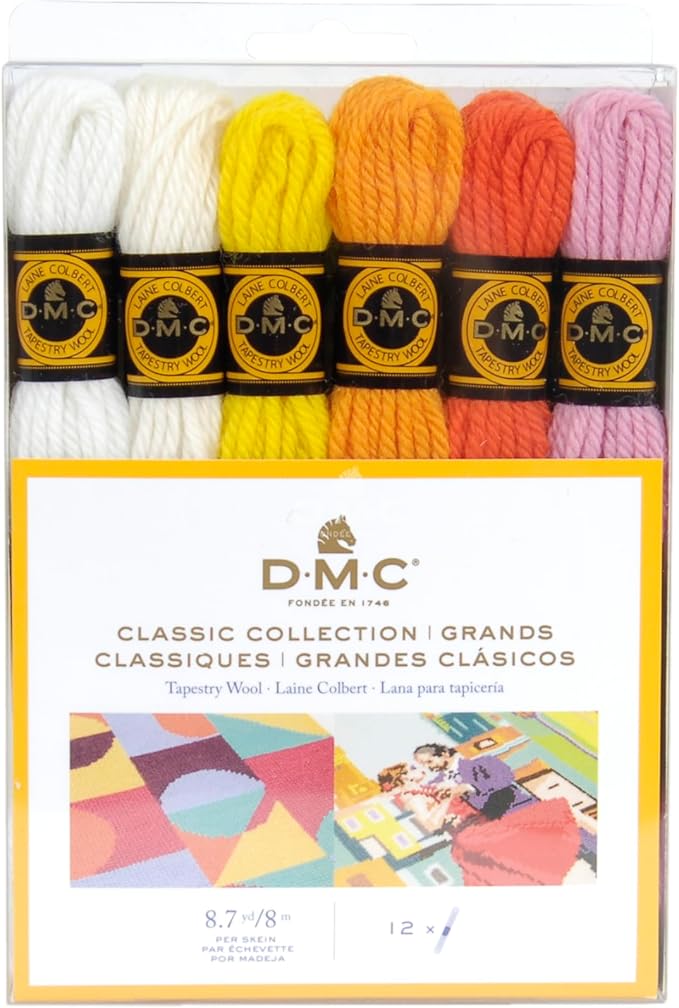 Amazon.com: DMC Tapestry Wool - The Classic Collection - 12 Count - 8.7 ...