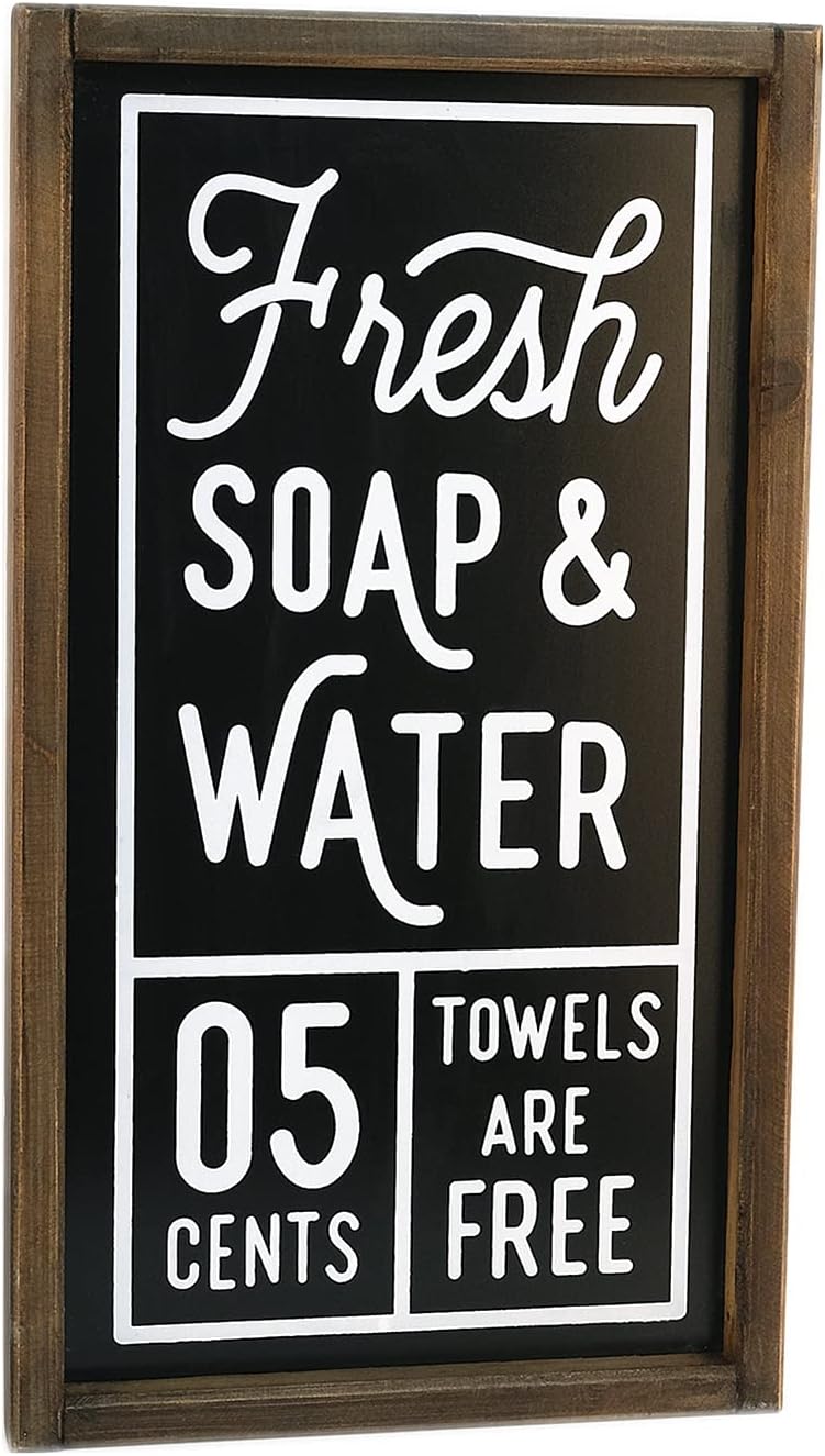 Amazon.com: Lavender Inspired Fresh Soap & Water Farmhouse Bathroom ...