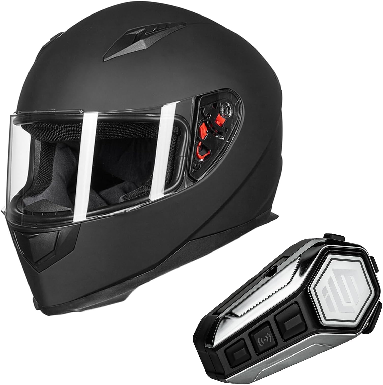 Amazon.com: ILM Full Face Motorcycle Street Bike Helmet (L, Matte Black ...