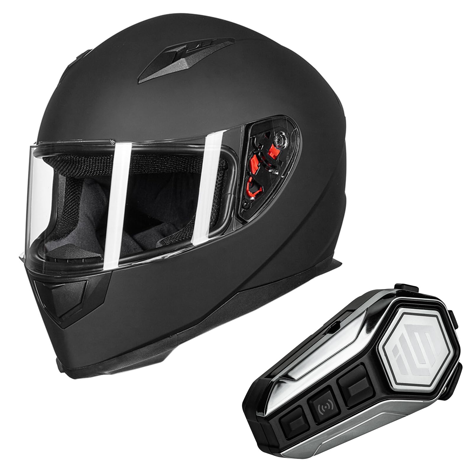 Amazon.com: ILM Full Face Motorcycle Street Bike Helmet (L, Matte Black ...