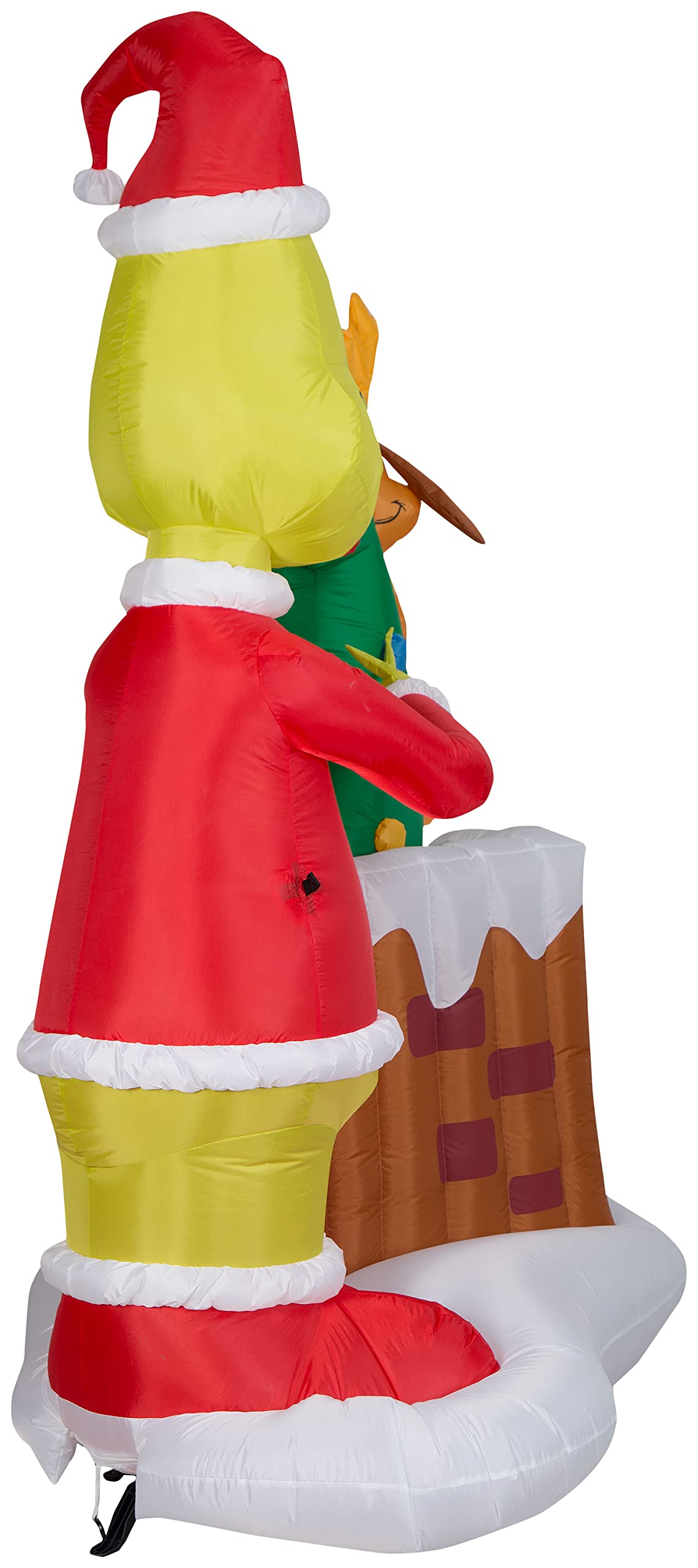 Snapklik.com : Gemmy Animated Airblown Inflatable Grinch Pulling Tree ...