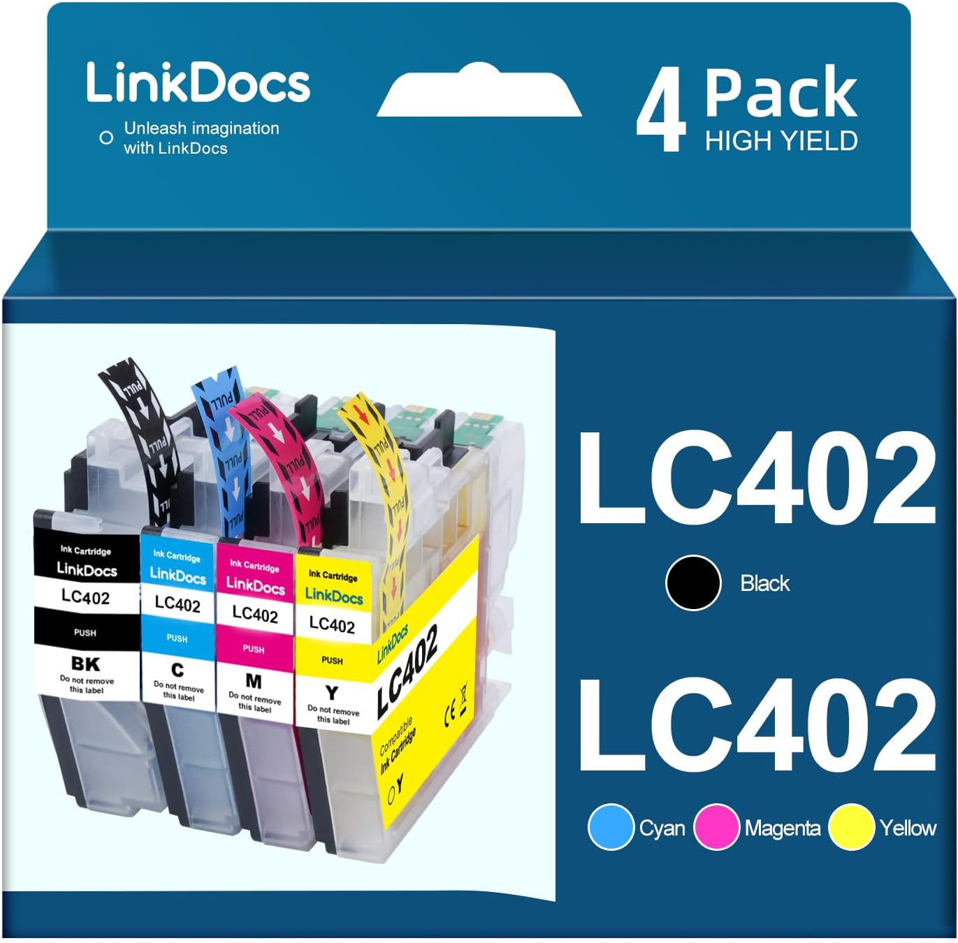Amazon.com: LinkDocs LC402 Compatible Ink Cartridges Replacement for ...