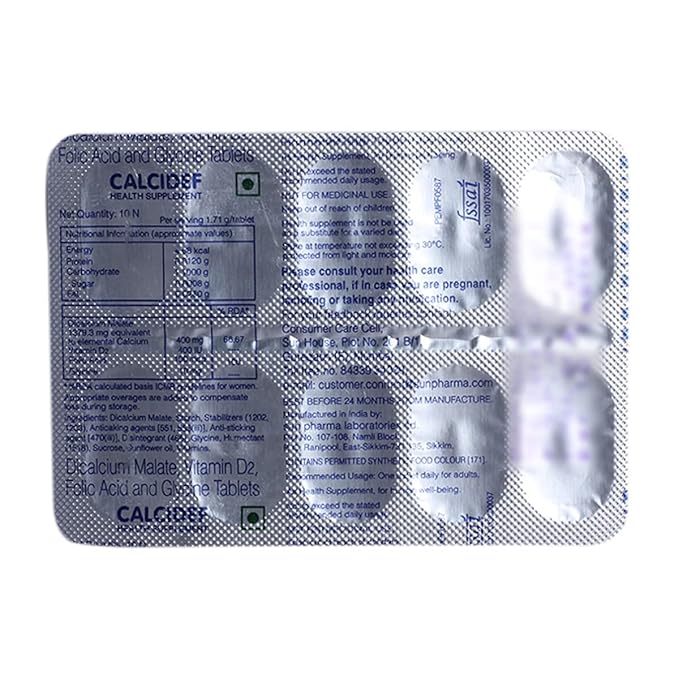 Calcidef - Strip of 10 Tablets : Amazon.in: Health & Personal Care