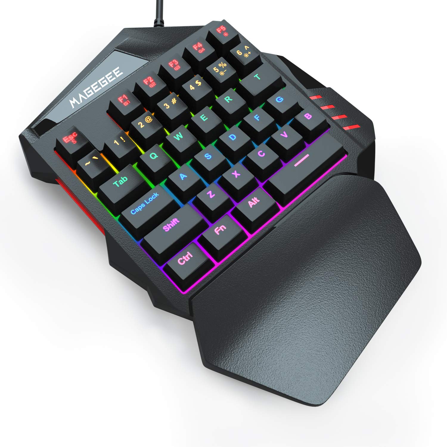 Snapklik.com : MageGee One-Handed RGB Mechanical Gaming Keyboard, 35 ...