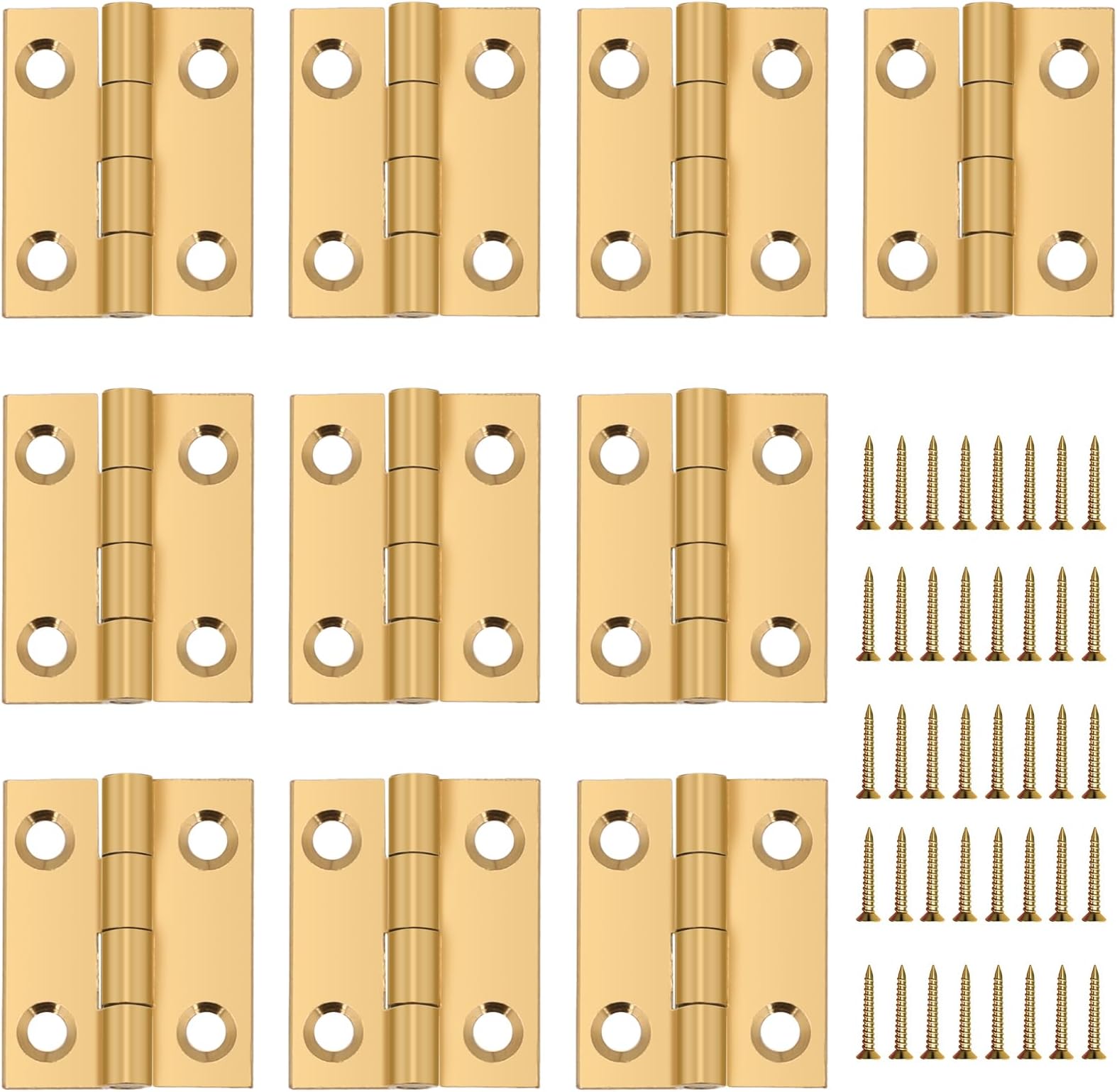 Hicarer 60 Pieces Small Hinges Retro Decorative Mini Hinges and 300 ...