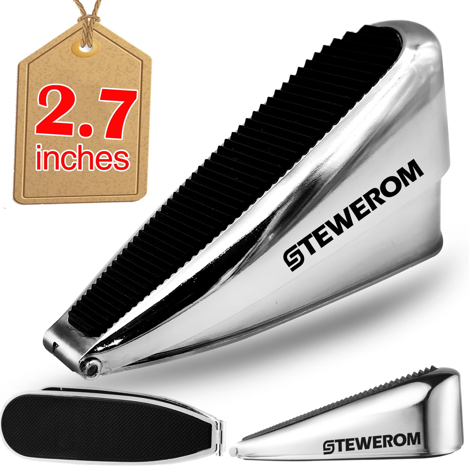 Amazon.com: Heavy-duty metal door stoppers for doors up to 2.7 inches ...
