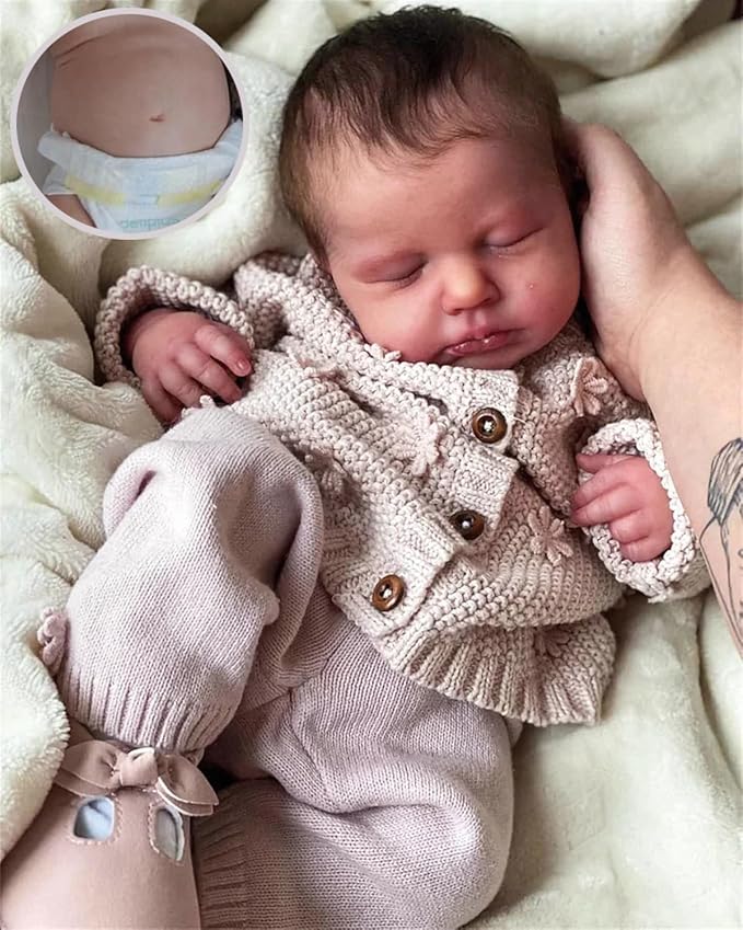 Amazon.com: Zero Pam Lifelike 20 Inch Reborn Baby Dolls Girl Silicone ...