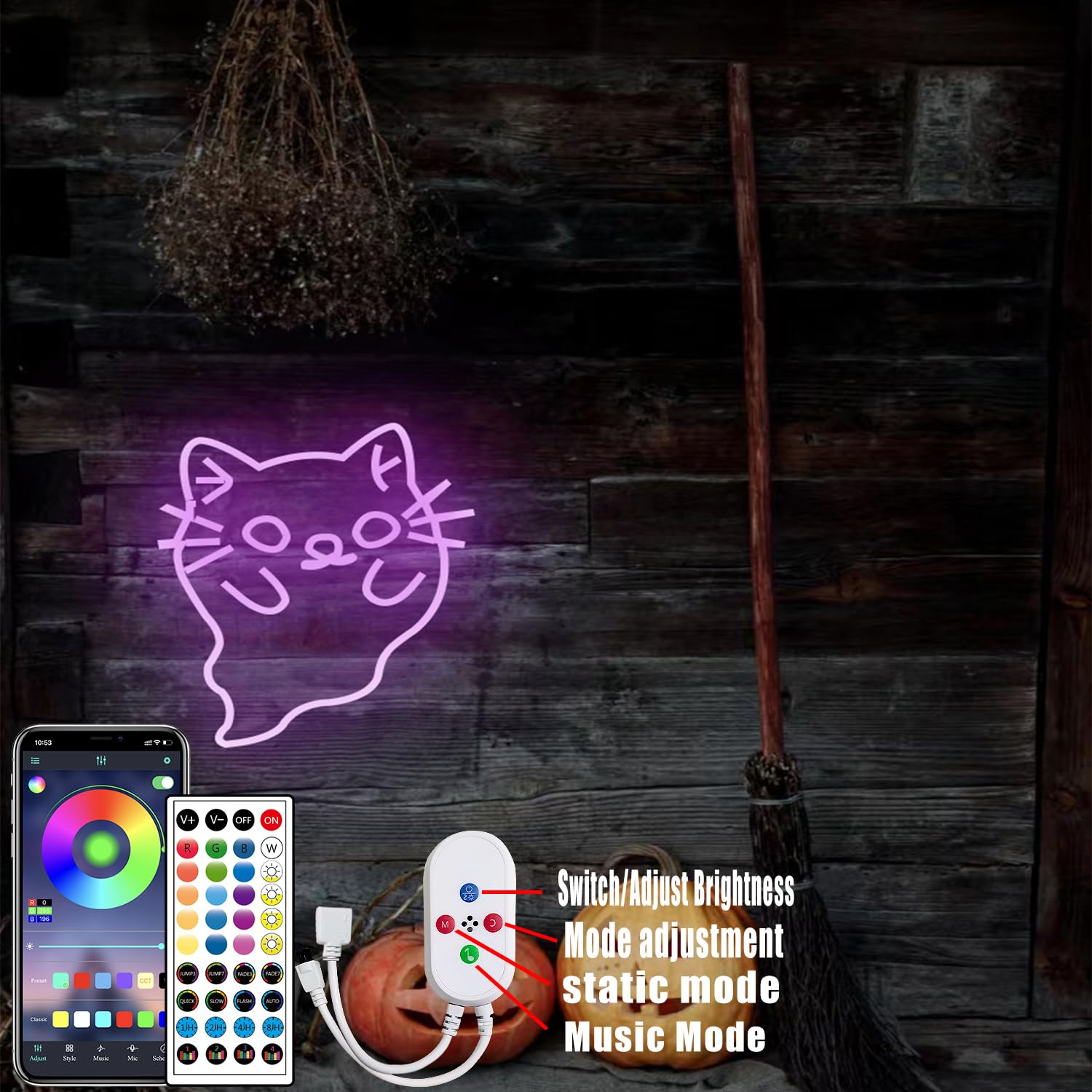 Snapklik.com : Vimeepro 32.8Ft Led Neon Rope Lights Music Sync 24V IP65 ...