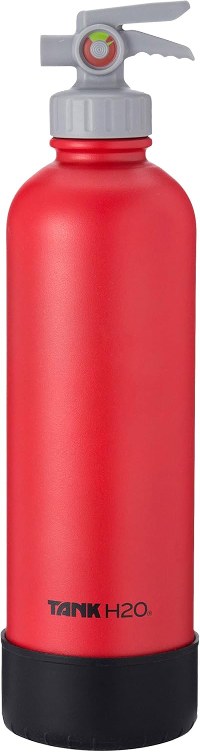 Amazon.com: TANKH2O Fire Extinguisher Vacuum Insulated Water Bottle ...
