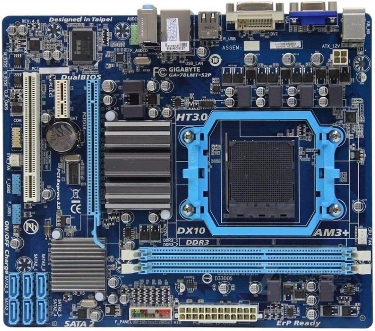 Amazon.com: WSDSB Motherboard Fit for Gigabyte GA-78LMT-S2P 760G Socket ...