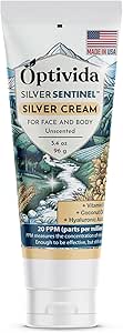 Amazon.com: Optivida Nano Silver Skin Healing Cream - Skin Healing ...