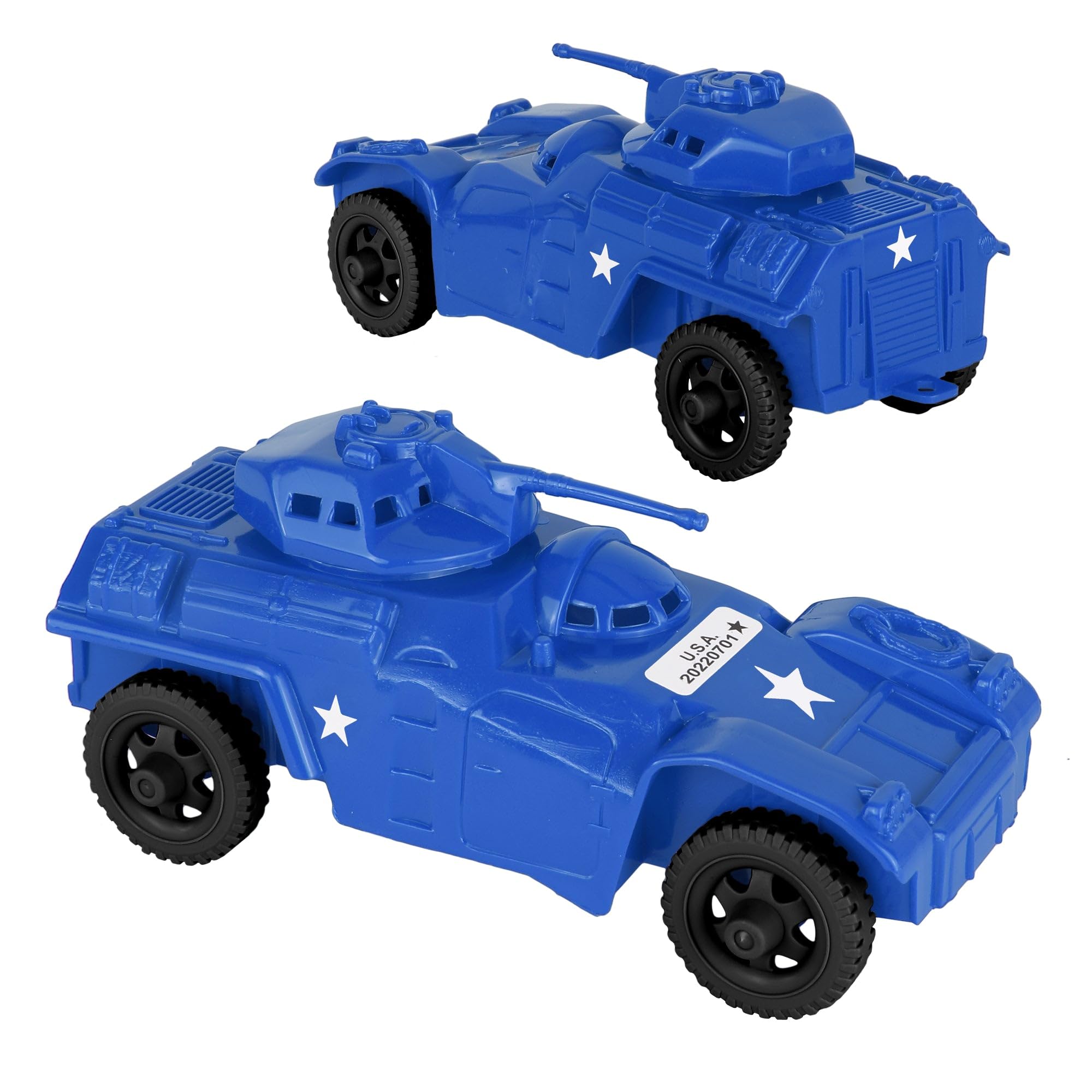 Amazon.com: TimMee Recon Patrol Armored Cars - Blue Plastic Army Men ...