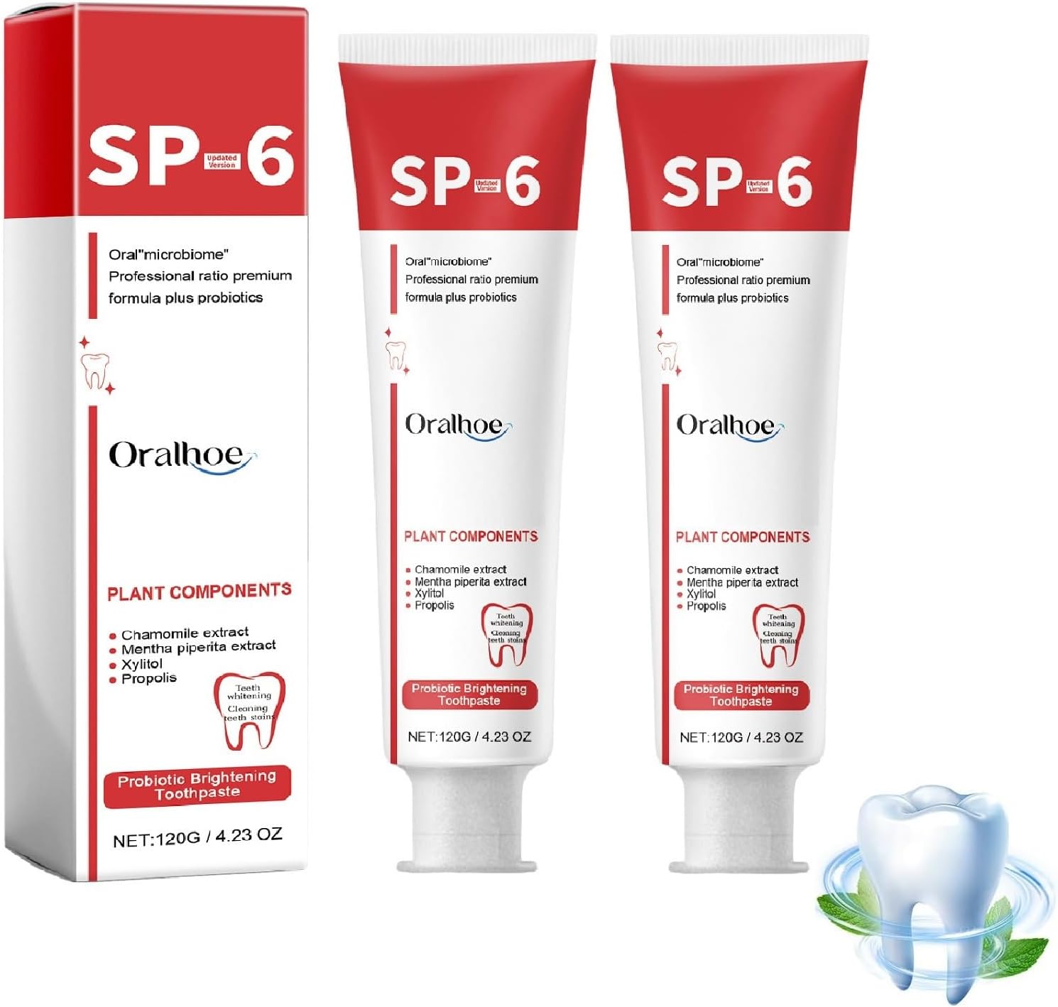 Amazon.com: SP-6 Probiotic Whitening Toothpaste,SP-6 Ultra whitening ...