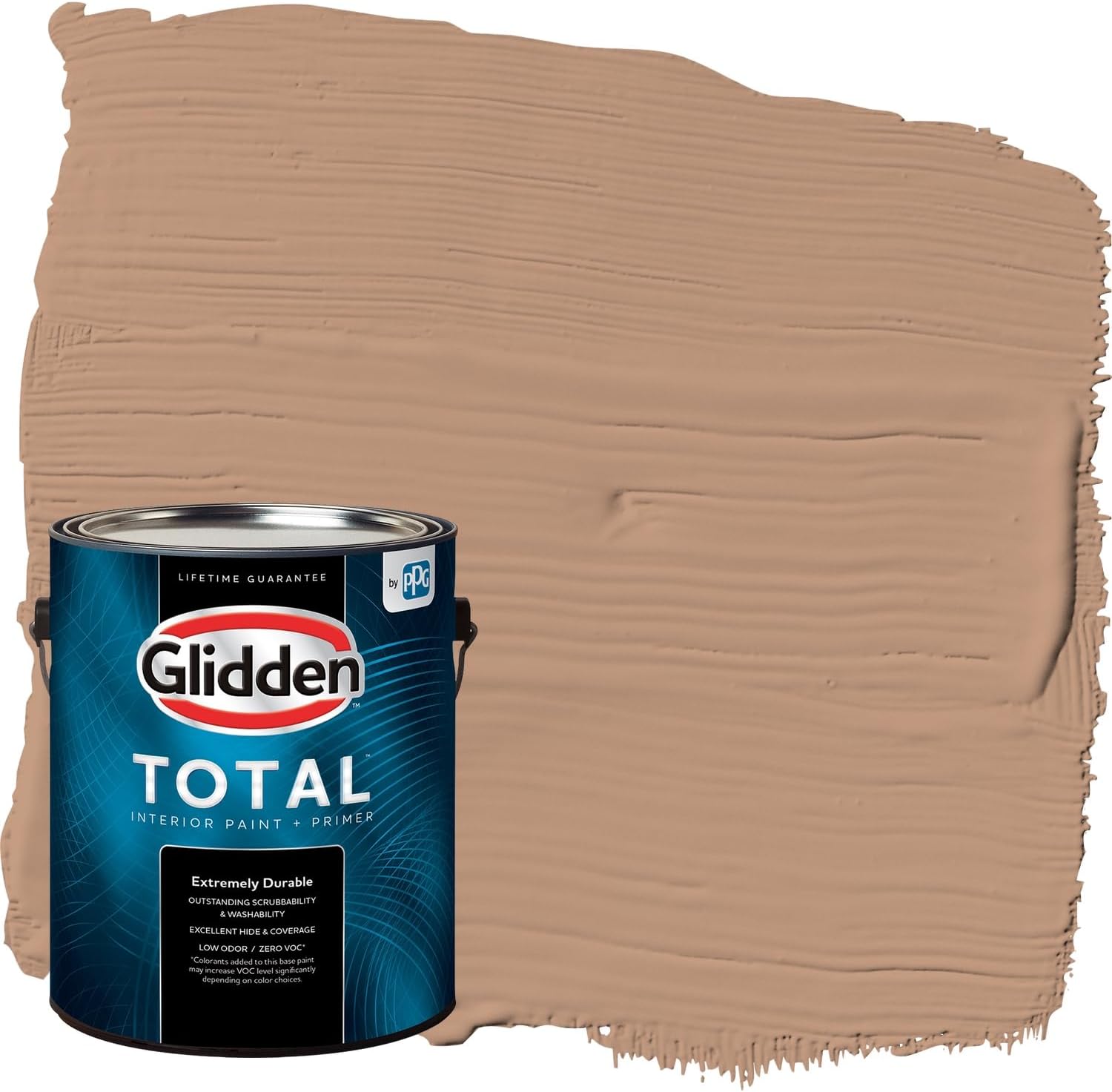 Glidden Total Interior Wall Paint & Primer All-in-One, Cool Clay/Beige ...