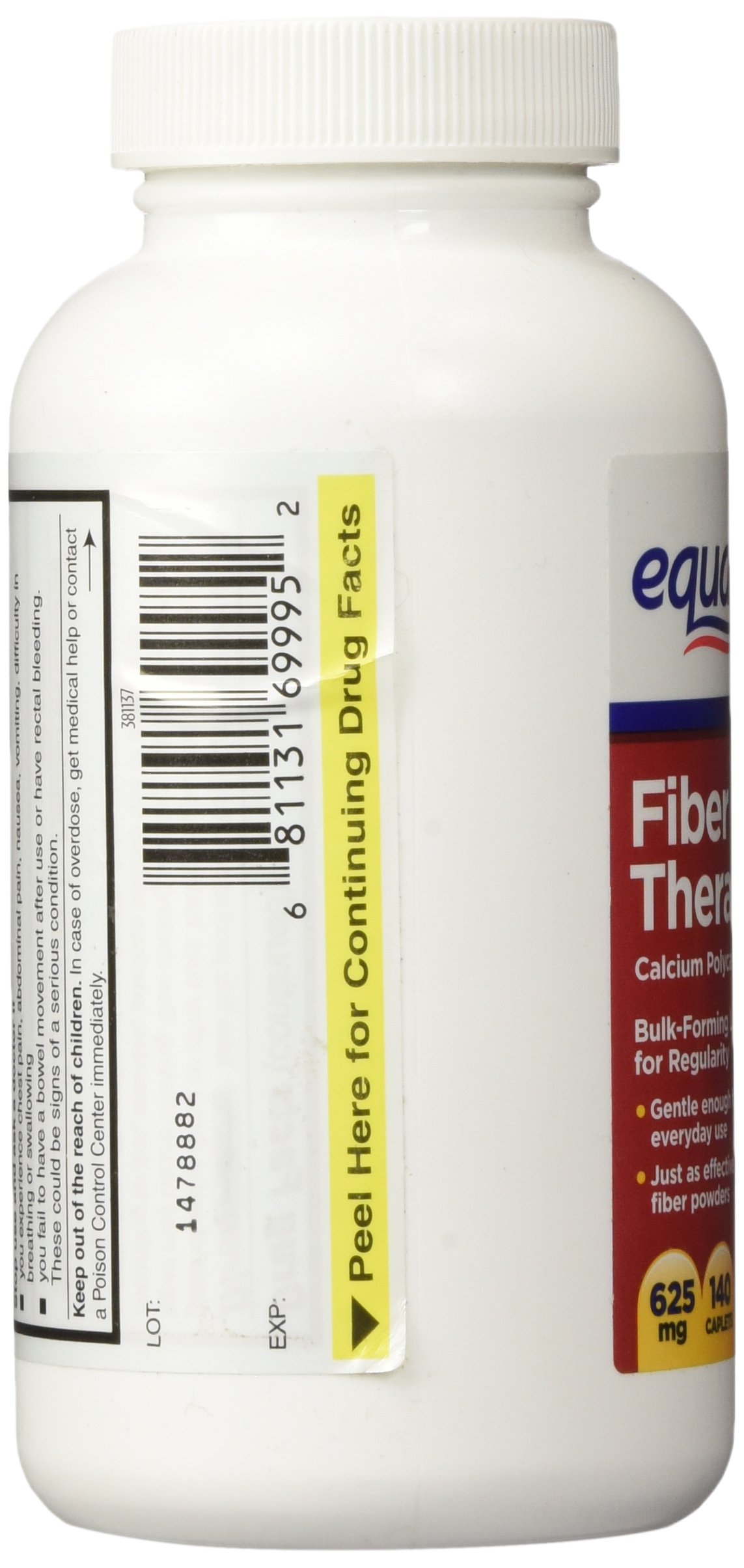 Equate Fiber Therapy Calcium Polycarbophil Caplets, 625 Mg,, 59% OFF