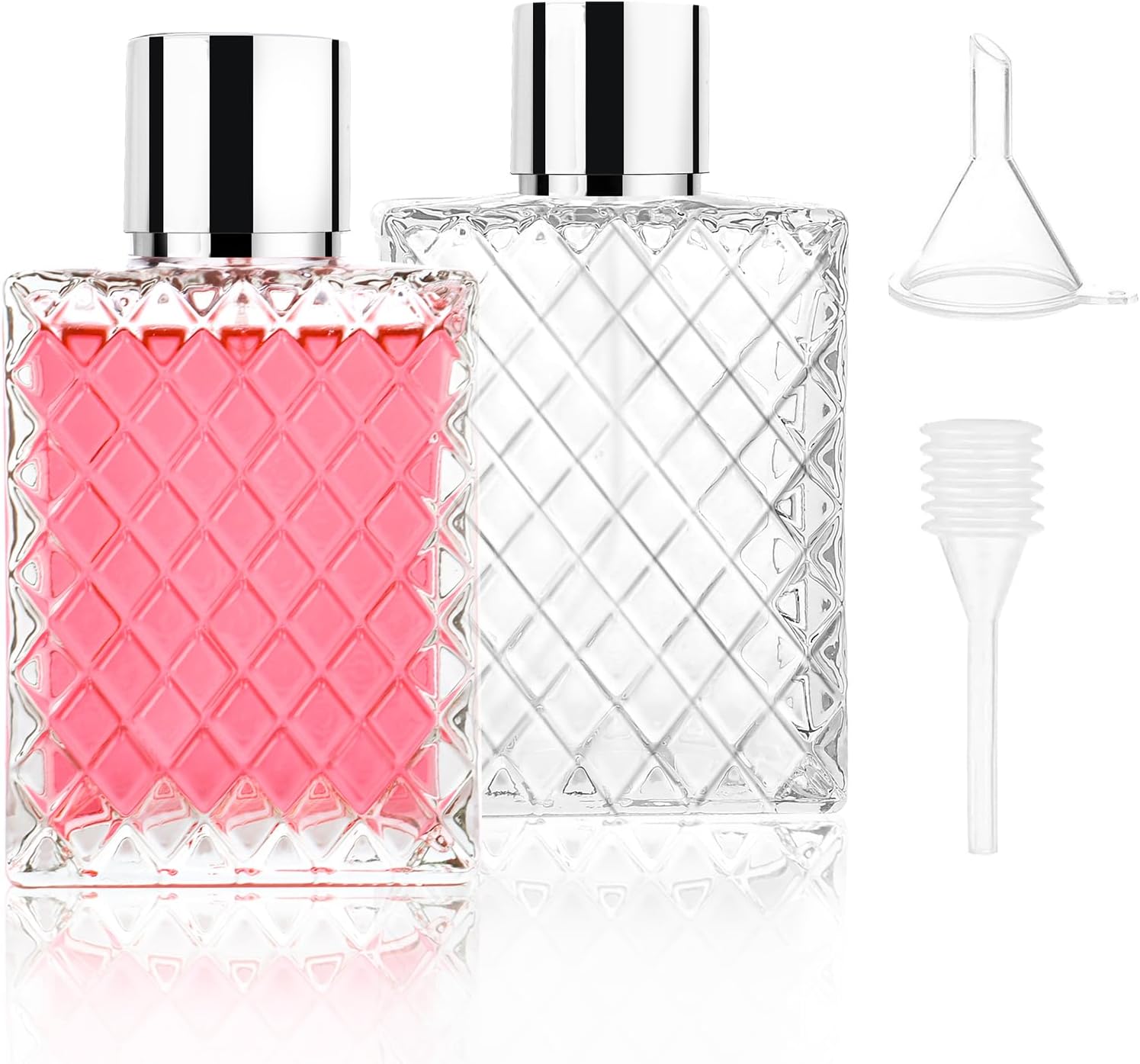NVIYAM 2PCS 100ml Flacon Parfum Vide, Flacons vaporisateurs rechargeables, Vaporisateur Parfum ...