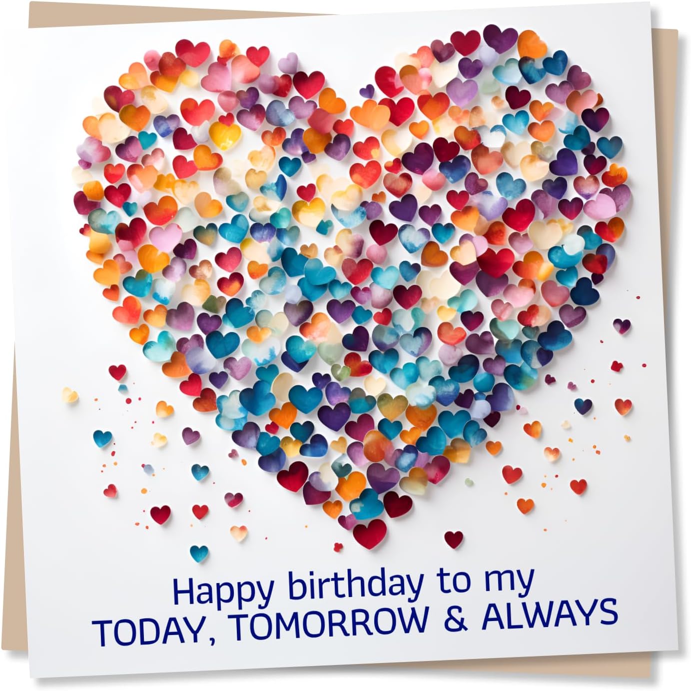 Beautiful Happy Birthday Card for Wife, Husband, Girlfriend, Partner ...