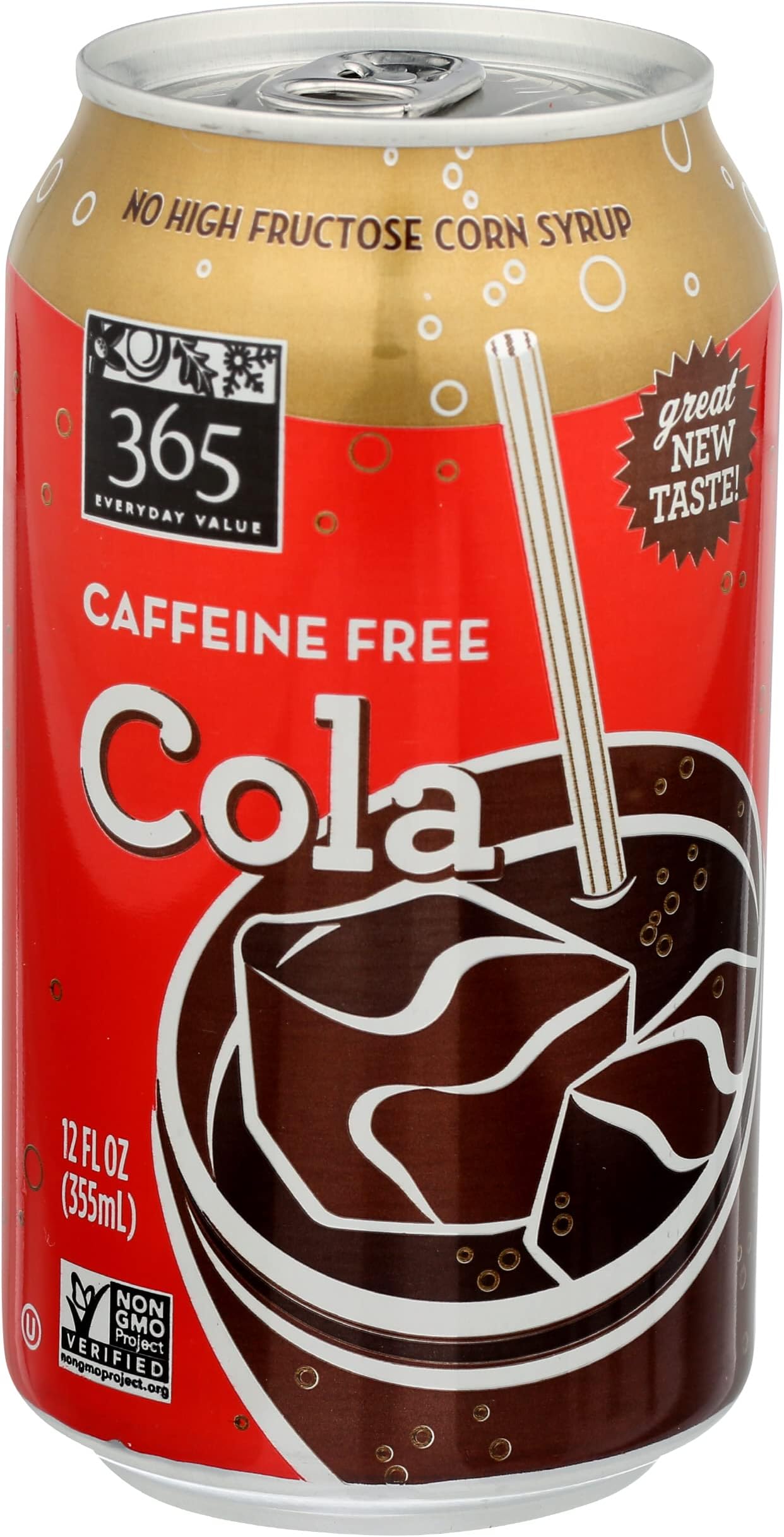 Amazon.com : 365 by Whole Foods Market, Soda Cola Caffeine Free, 12 Fl ...