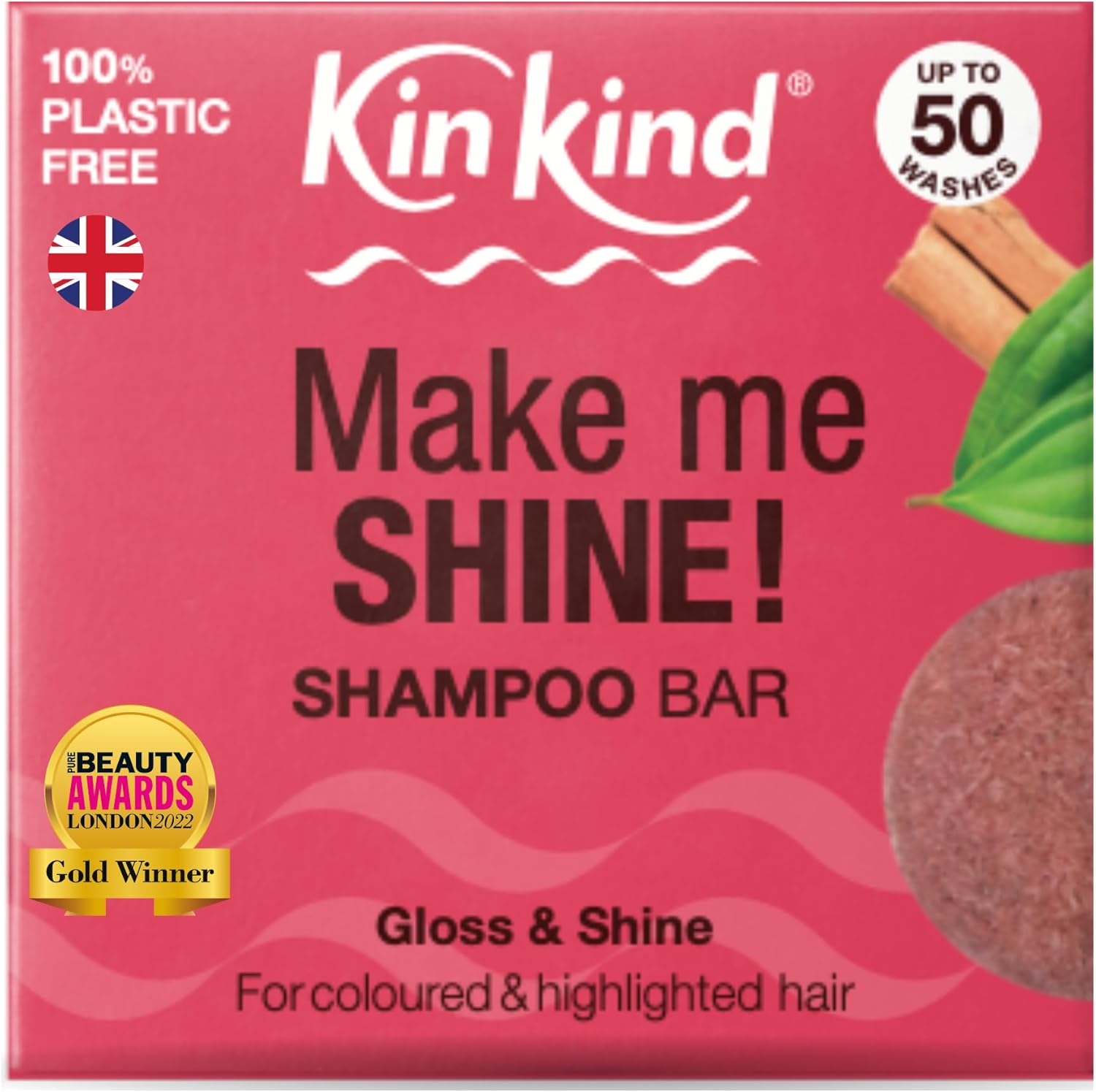 KinKind Shampoo Bar - Make Me SHINE! Solid Shampoo Bar for Highlights & Coloured Hair | Natural ...
