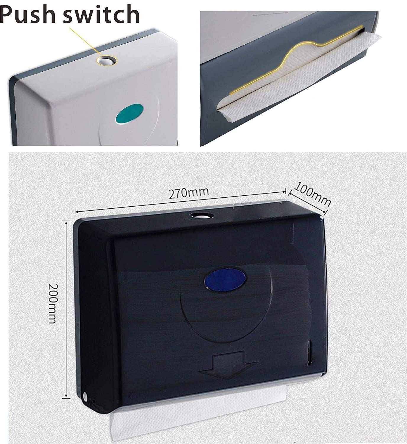 Buy Yieach Paper Towel Dispensers Plastic Multifold Towel Holder C Fold Paper Towel Dispenser buy-yieach-paper-towel-dispensers-plastic-multifold-towel-holder-c-fold-paper-towel-dispenser