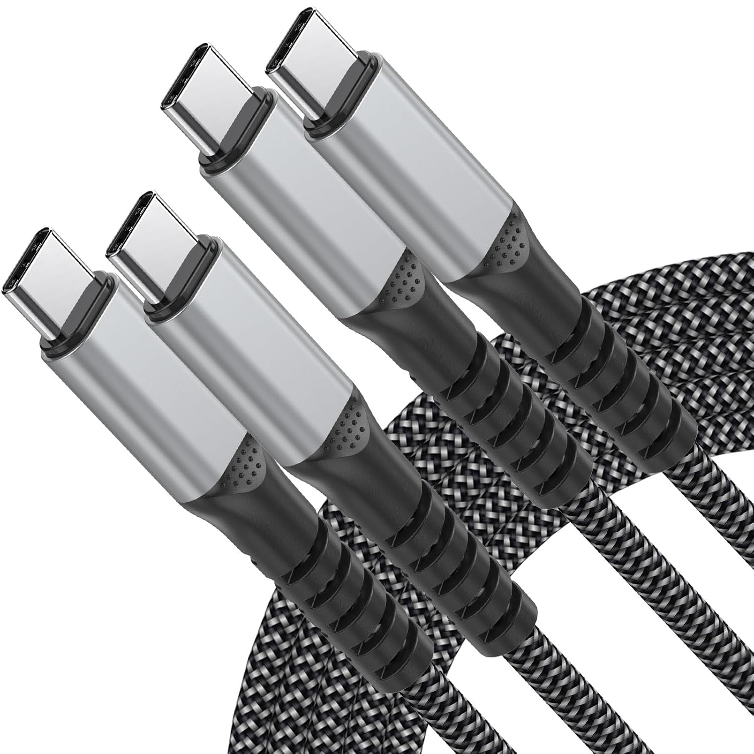 Câble USB C vers USB C [1M+2M],Câble USB C Charge Rapide 60W/3A Nylon ...