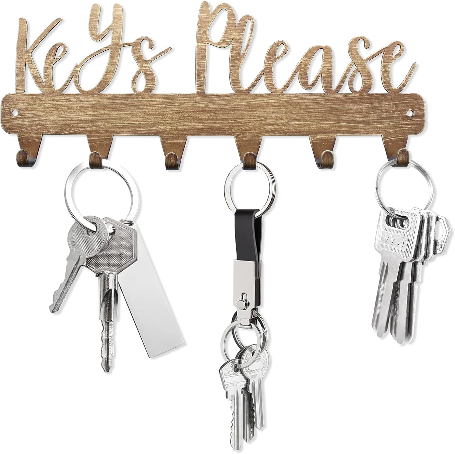 Amazon.com: BITALYE Keys Please Key Holder Wall Mounted,Key Hooks on ...