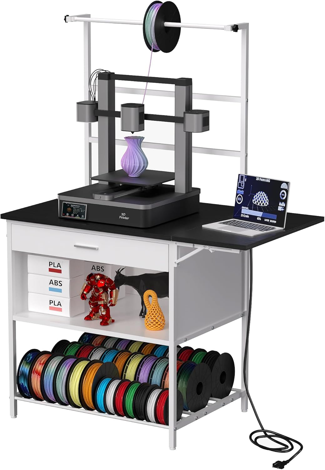 Amazon.com: YOHKOH 3D Printer Stand, 3D Printer Table with 41.5"x23.6 ...