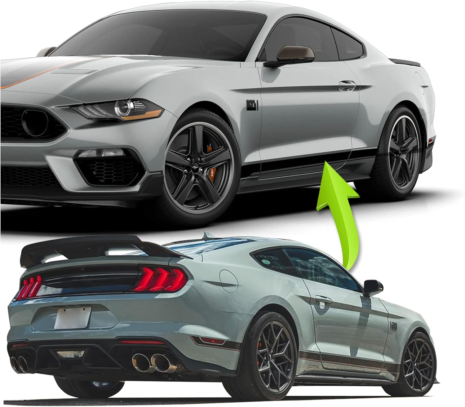 Amazon.com: Benini Design Studio Side Door Racing Stripes - Compatible ...