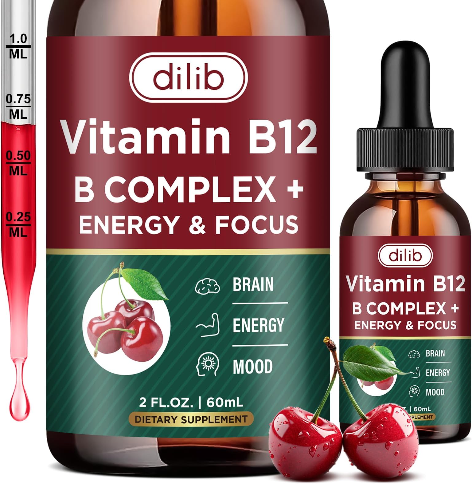 Amazon.com: Vitamin B12 Complex 5000 mcg | Vegan B12 Liquid Drops ...