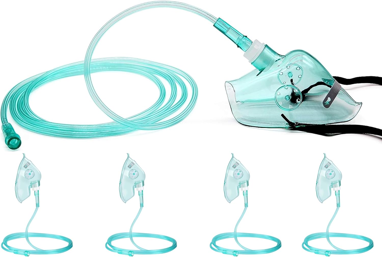 Amazon.com: 4 Packs Adult Europe Standard Oxygen Mask with 6.6' Tubing ...