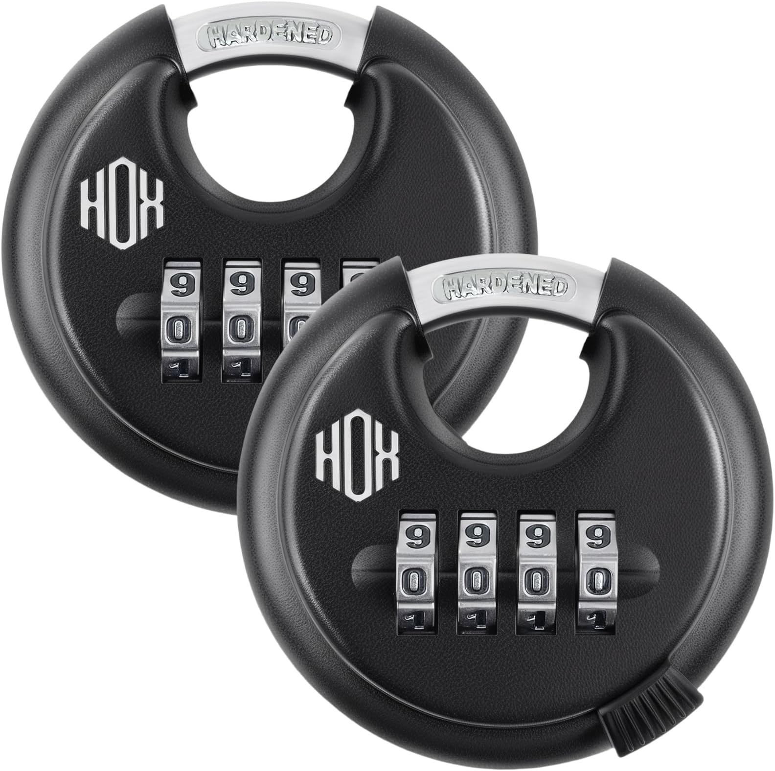 DAYGOS 4 Digit Combination Disc Padlock with Hardened Steel Keyless ...