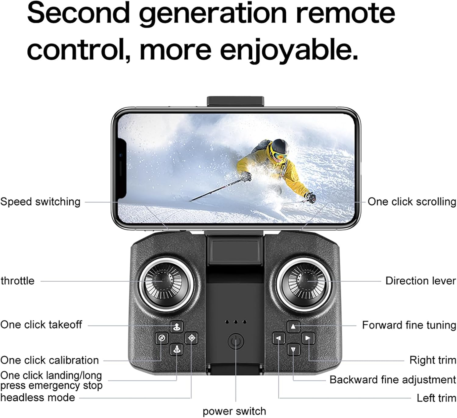 Dron de control remoto con cámara dual 4k compatible con HD 4k ...