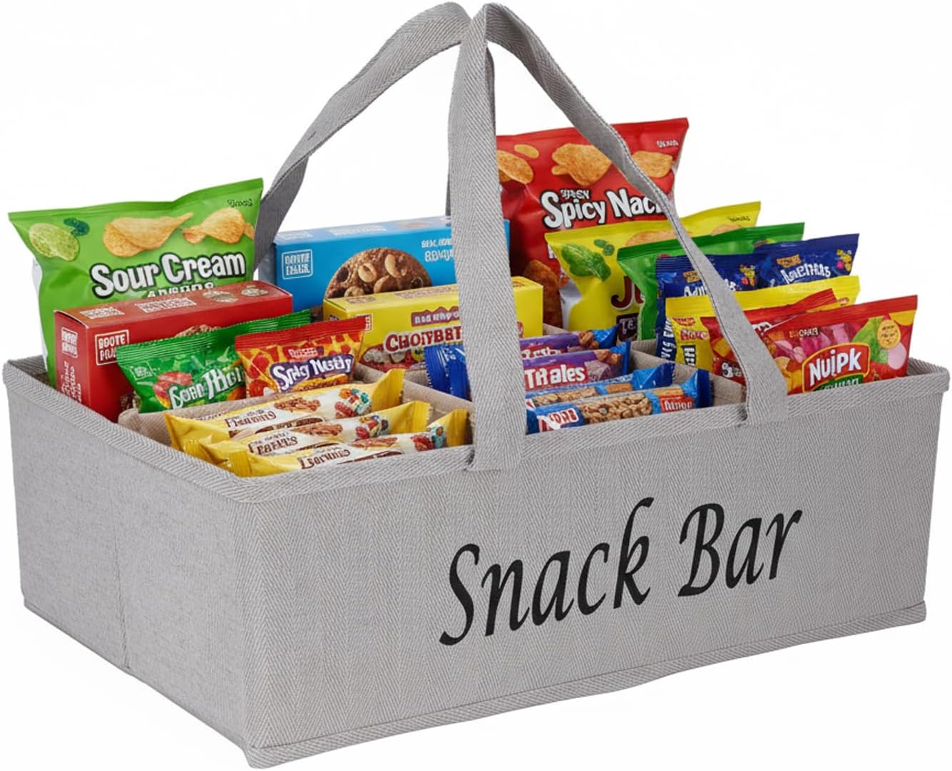 Amazon.com: Xbopetda Snack Organizer for Countertop, Fabric Snack ...