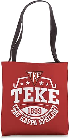 Amazon.com: Tau Kappa Epsilon Fraternity TKE Est 1899 Teke Tote Bag ...
