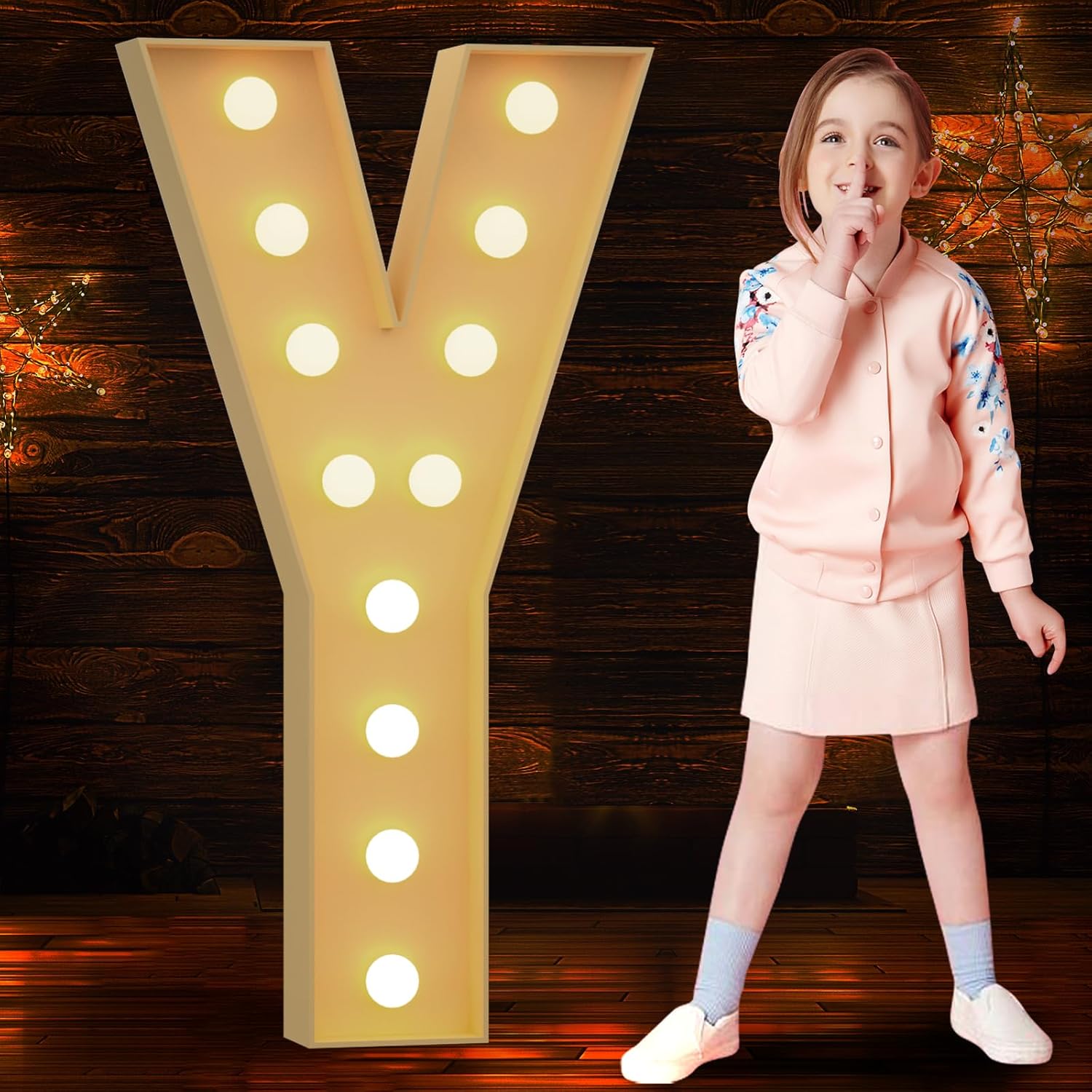 Tongjoy Marquee Light Up Letters, 4FT Marquee Letters, Large Light Up ...