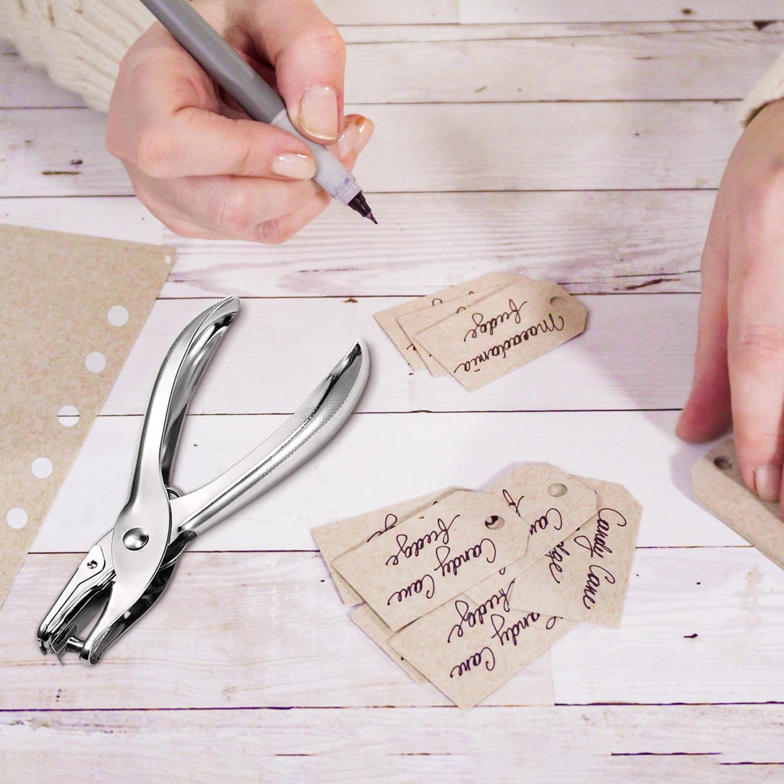 Snapklik.com : 50 Pack 1 Hole Punch 1/4 Inch Single Hole Puncher Bulk ...