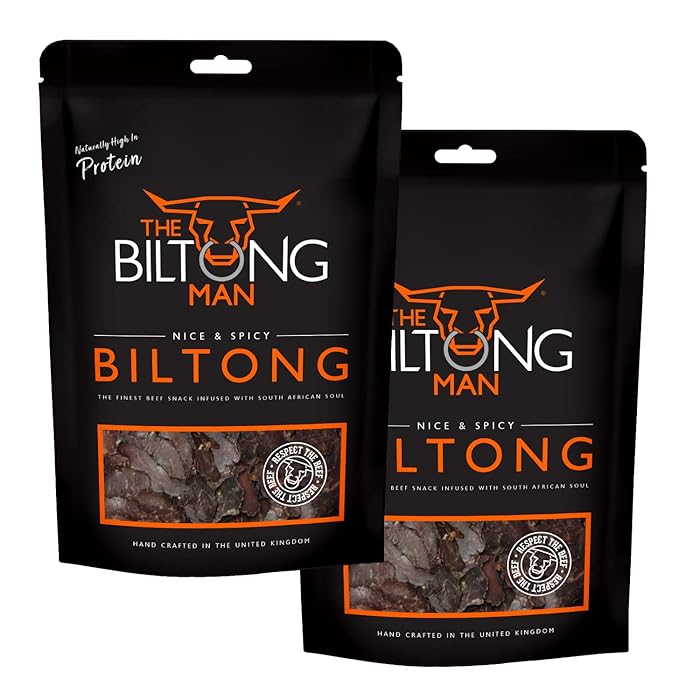 Buy The Biltong Man | Nice ‘n’ Spicy Beef Biltong | Healthy High ...