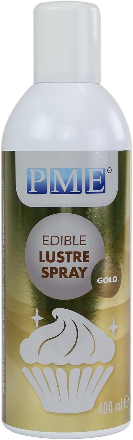 Amazon.com: PME Gold Tall Edible Lustre Spray Can-400ml (13.5 oz)