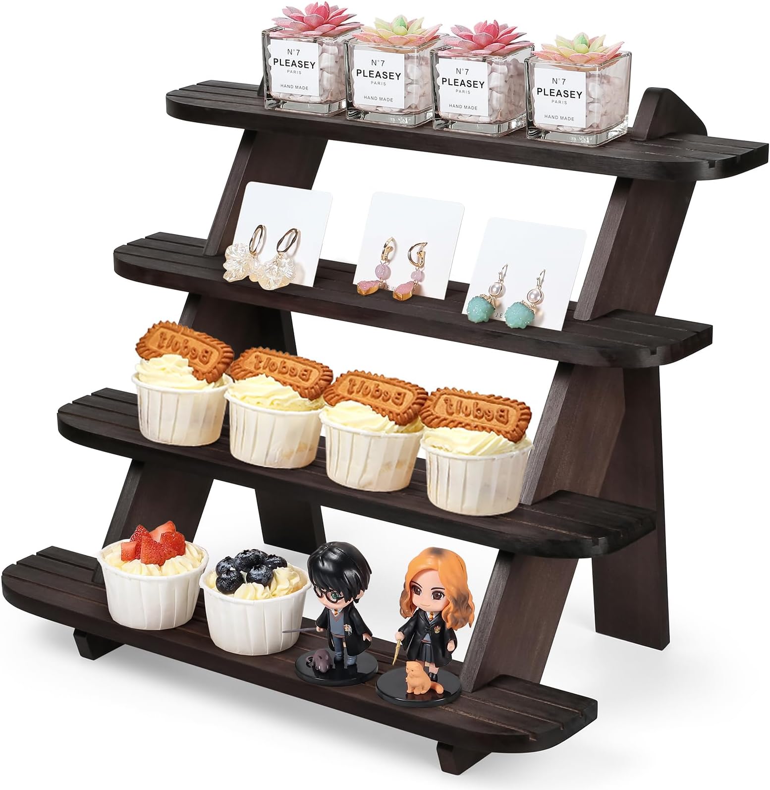 Amazon.com: OriCre Cupcake Stand Wooden Display Stand Rustic Display ...