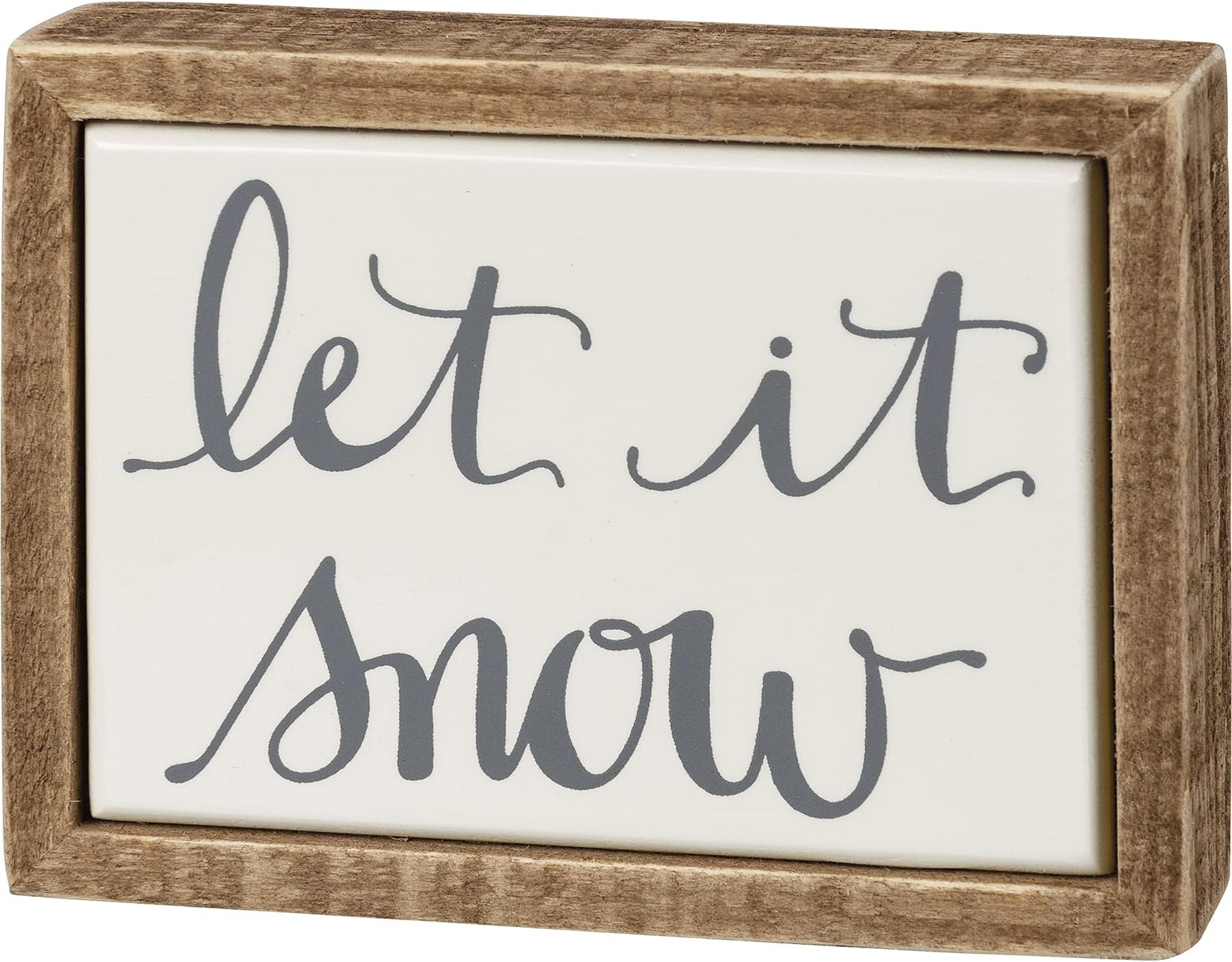 Amazon.com: Sawysine 8 Pieces Christmas Winter Tiered Tray Decor Let It ...