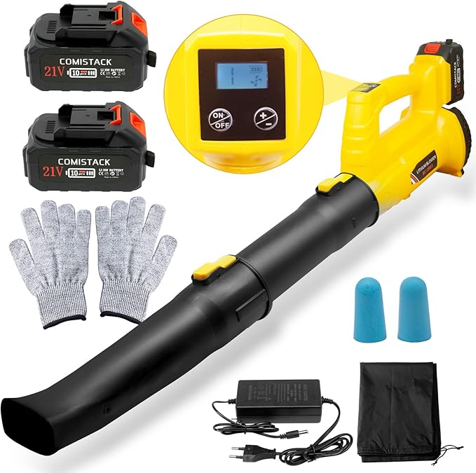 Amazon.com: Cordless Leaf Blower, 2x21V Electric Leaf Blower with 4.0Ah ...