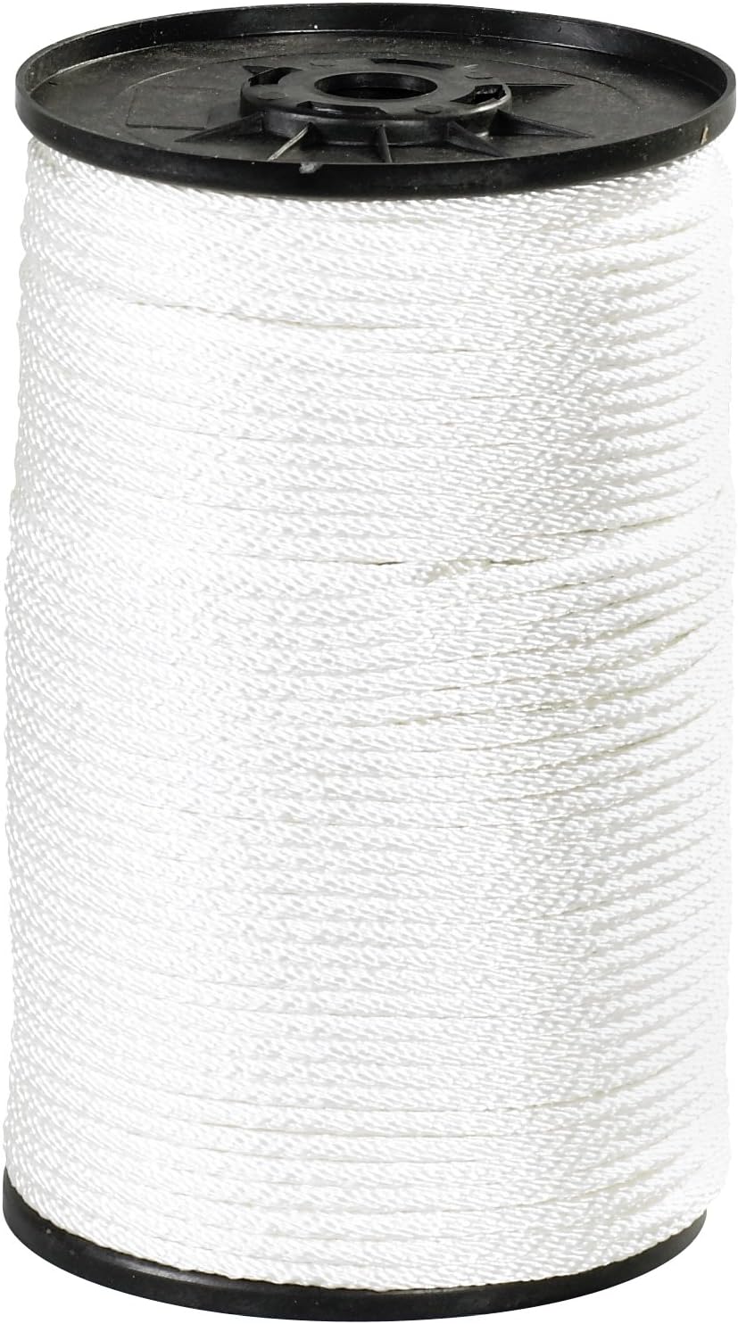 3/8", 2,300 lb, White Solid Braided Nylon Rope: Amazon.com: Tools ...