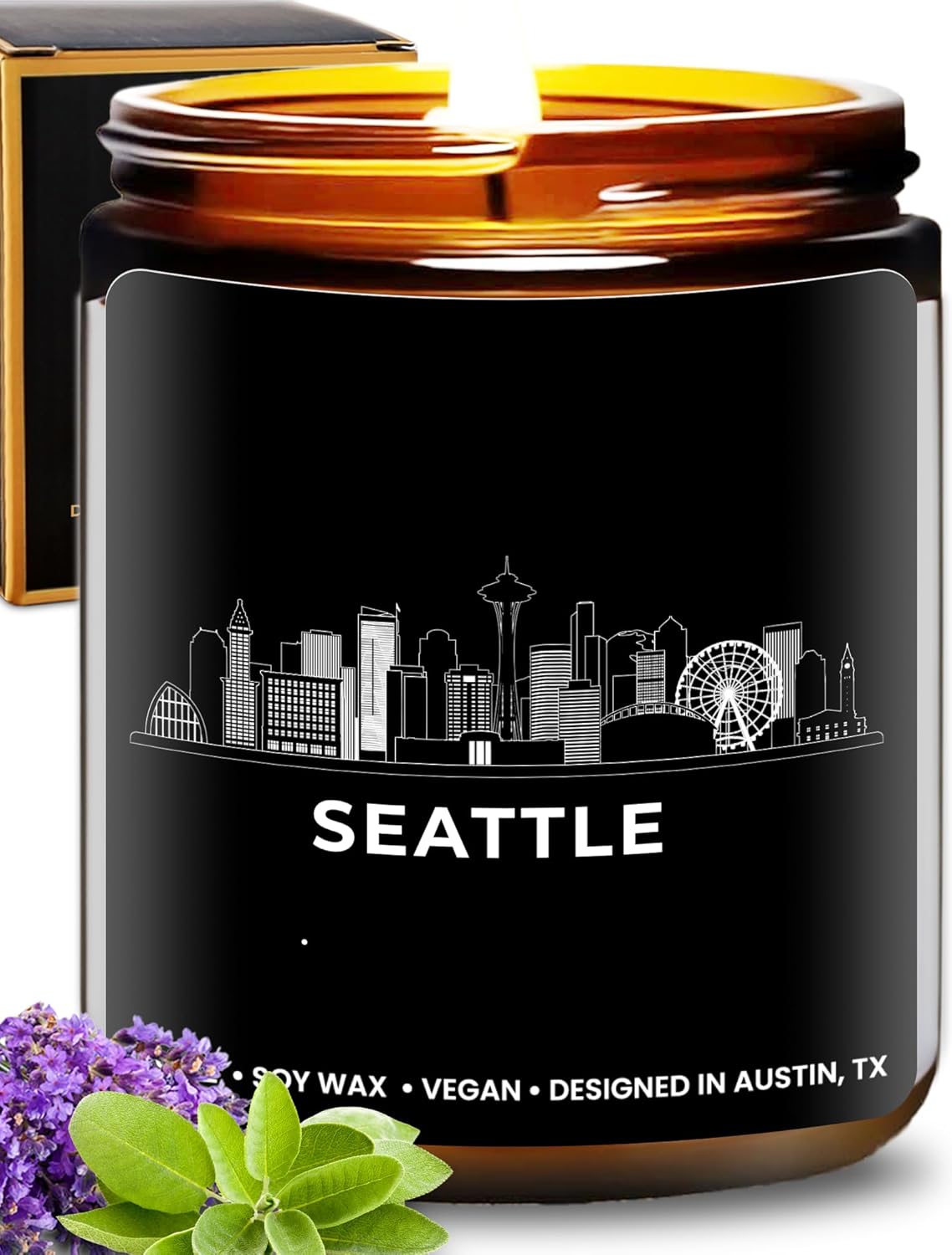 Amazon.com: Seattle Candle, Thoughtful Seattle Themed Gifts for Men ...