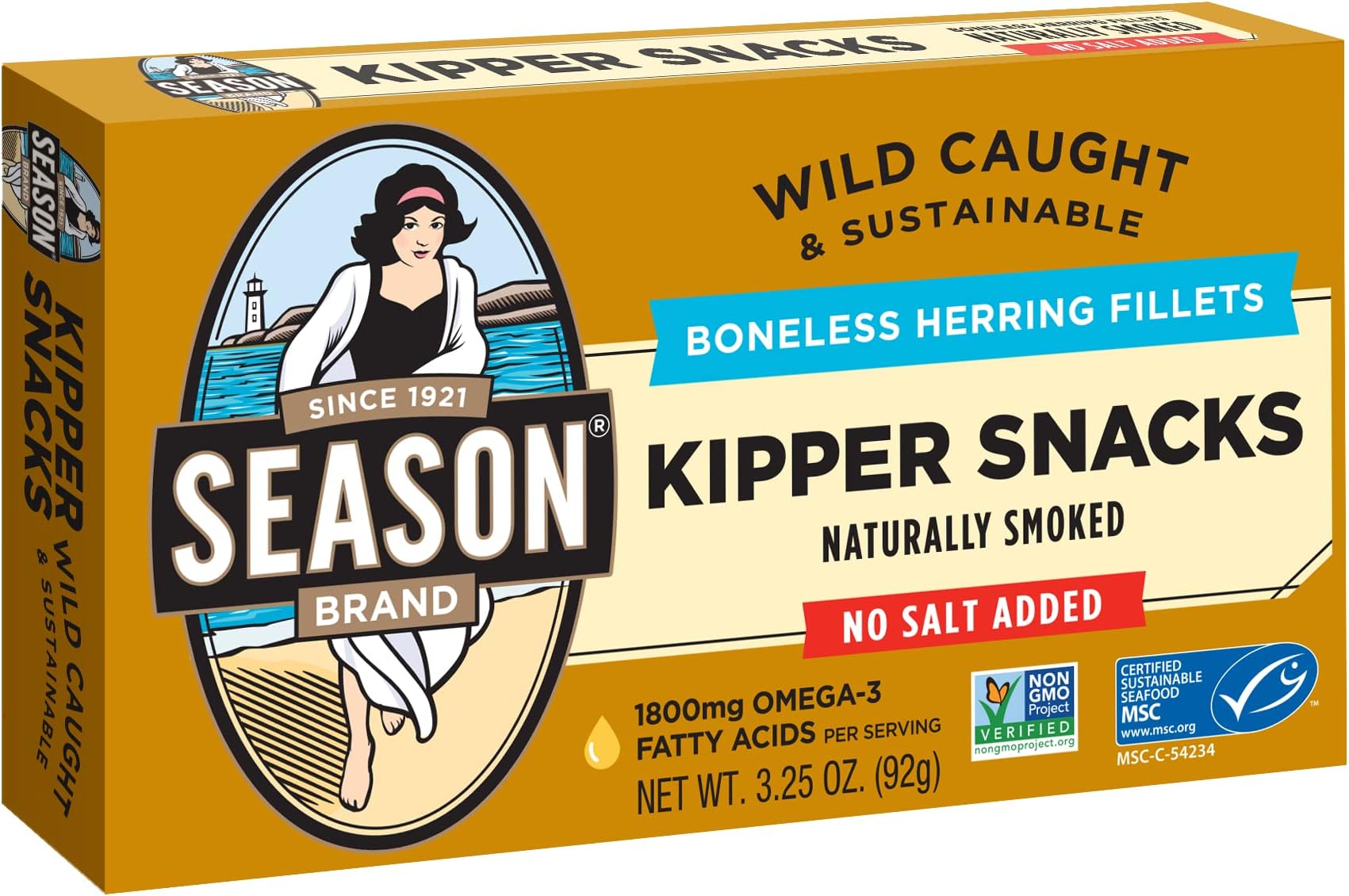 Amazon.com : Polar Kipper Snacks - Smoked & Boneless Herring Fillets, 3 ...