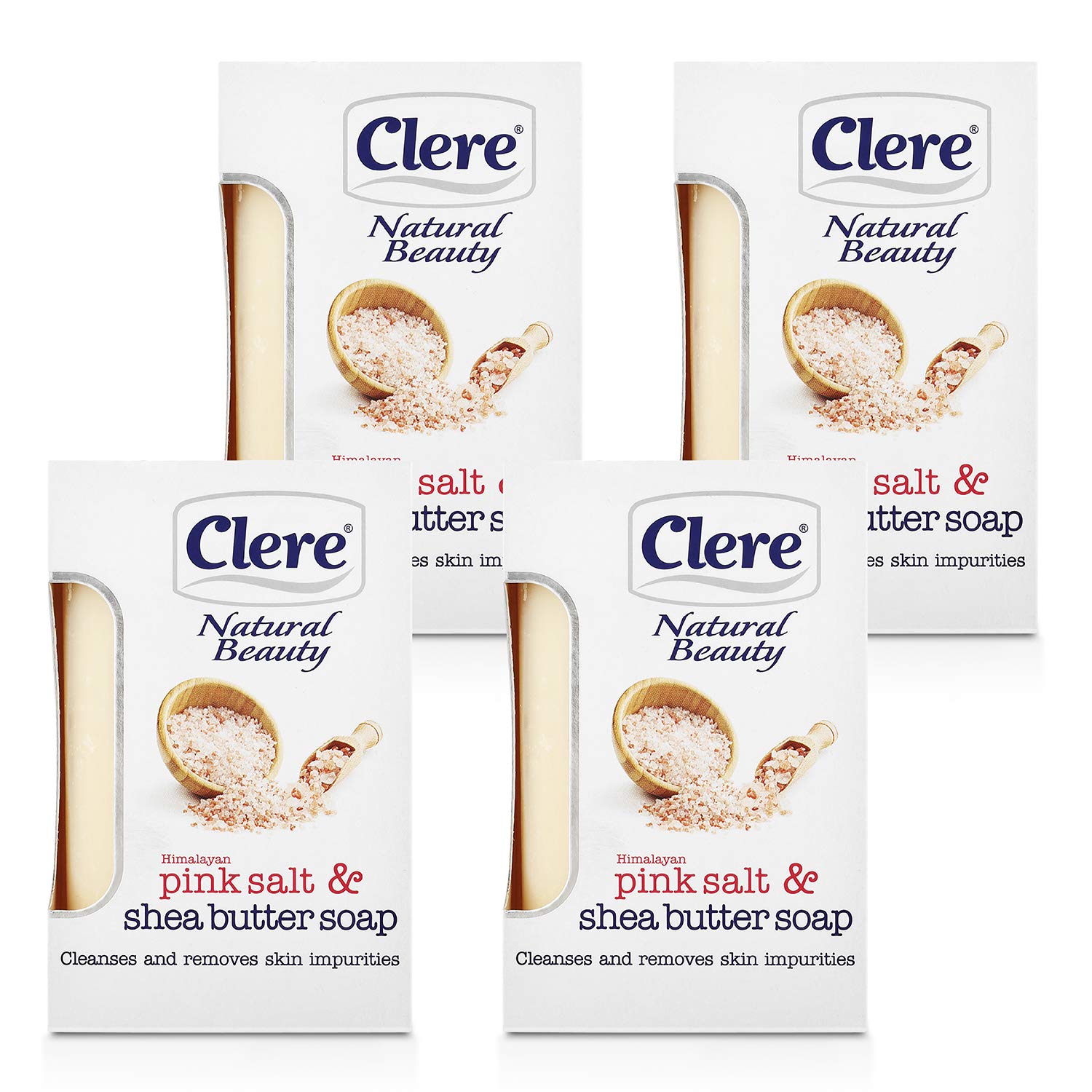 Amazon.com : Clear Natural Beauty Soap (Himalayan Pink Sea Salt, 4 Pack ...