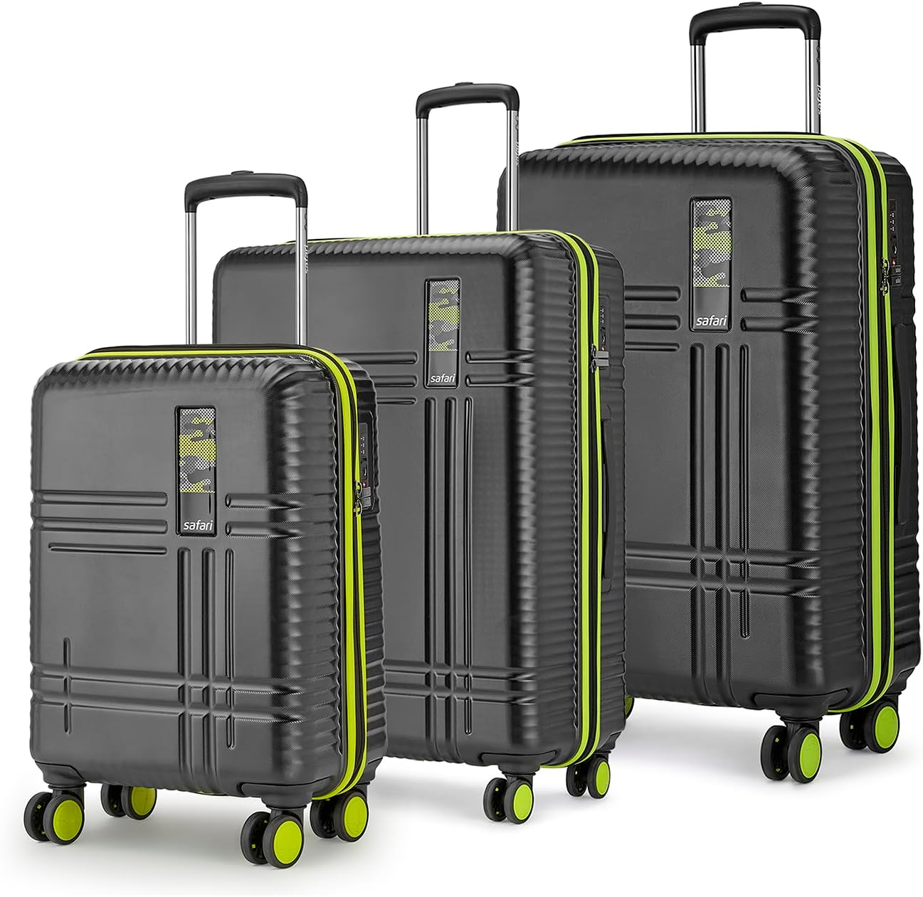 Buy Safari Zany 55 Cms Small Cabin Polycarbonate Hardsided 8 Wheels ...