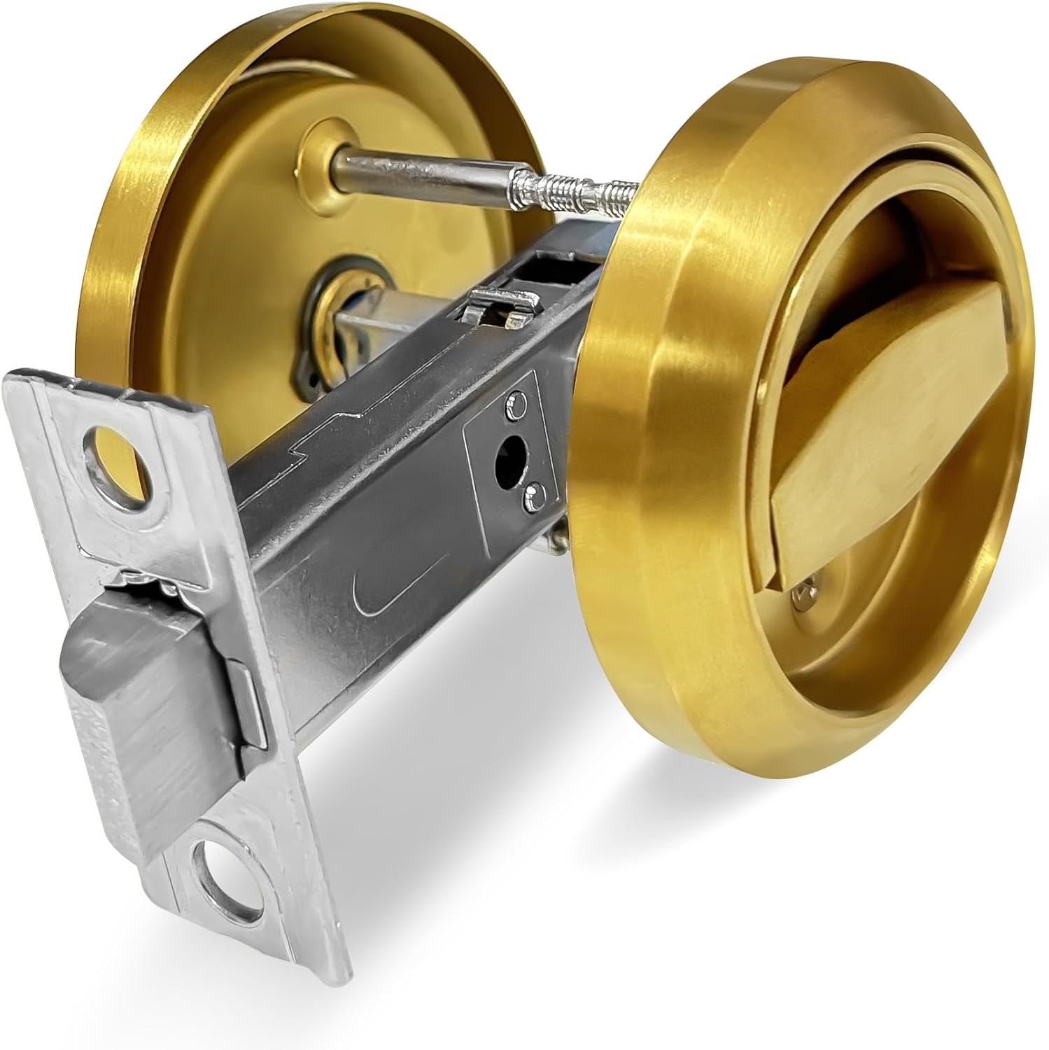 Round Recessed Door Lock, Stainless Steel 304 Hidden Recessed Cup Door ...