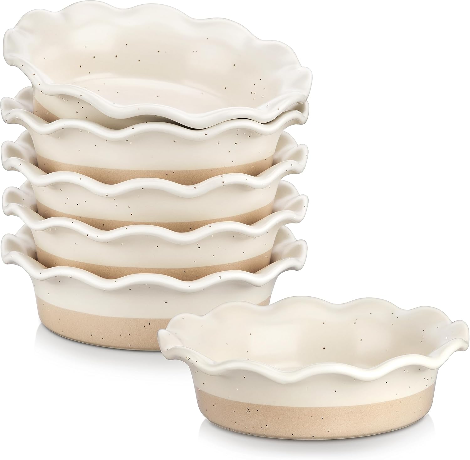 Amazon.com: vancasso Sabine Ceramic Mini Pie Pans, 5.2 Inches Pie Pans ...